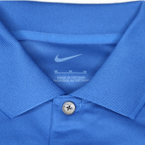 Nike | Shirts | Nike Golf Long Sleeve Blue Polo Shirt Dc24 431 Nwt ...